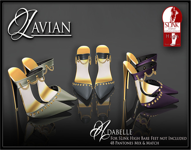 Second Life Marketplace - [LaVian&C0] S/S15 Adabelle Pumps Bagged 2 Demo