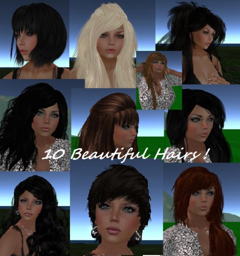 Second Life Marketplace - 10 INCREDIBLE HAIRS FOR WOMEN