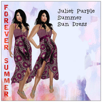Second Life Marketplace - {FS}Juliet Purple Summer Sun Dress