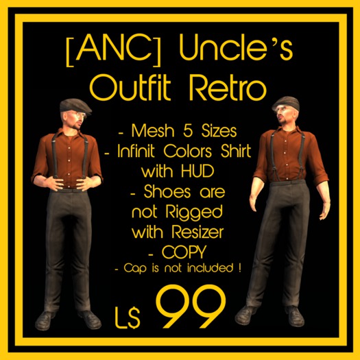 Second Life Marketplace - [ANC] Uncle's Outfit Retro (BOX)