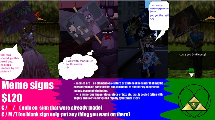 Second Life Marketplace - !!!! XD meme signs