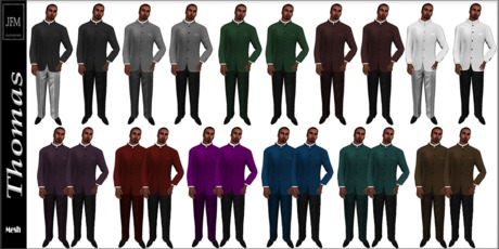 Second Life Marketplace - JFM Thomas Suits DEMO (bagged)