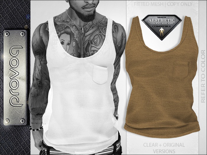 Second Life Marketplace - =PVQ= Loose Tanks (Bronze) [Aesthetic]