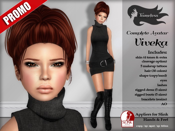 Second Life Marketplace - Tameless Complete Female Avatar Viveka ...