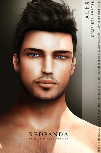 Second Life Marketplace - .:REDPANDA:. COMPLETE AVATAR ALEX DEMO