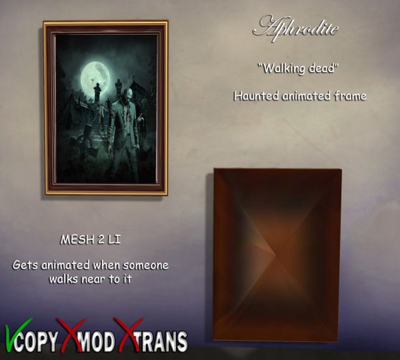 Second Life Marketplace - Halloween: "The Walking Dead" Deco frame