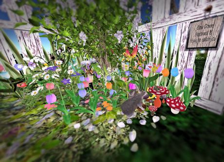 Second Life Marketplace - Spring Corner Garden Picket Fence