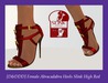 Second Life Marketplace - [D&DDD] Female Abracadabra Heels Slink High Red