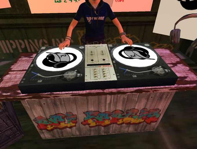 Second Life Marketplace - DJ BOOTH - TURNTABLES, MIXER AND DJ ANIMATION ...