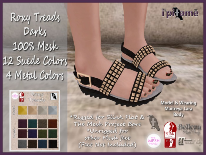 Second Life Marketplace - ~i~ Roxy Treads (Slink Flat, TMP Flat ...