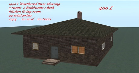 Second Life Marketplace - 1940 weathered base house
