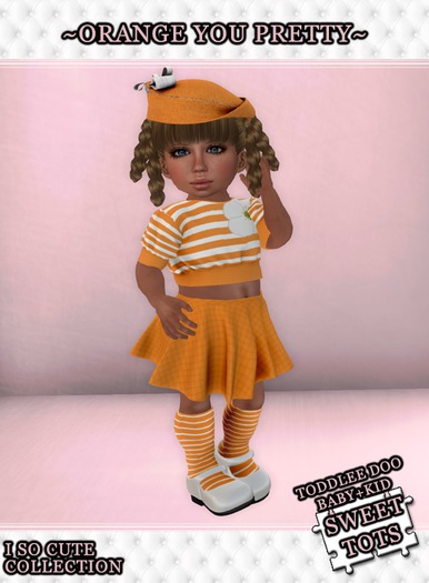 Second Life Marketplace - *Sweet Tots*~TD ~ ISOCUTE~ Orange You Pretty