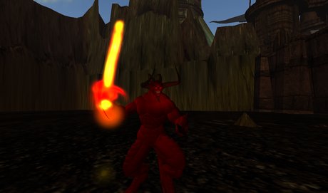 Second Life Marketplace - The Balrog's Demon Flaming Fire Sword