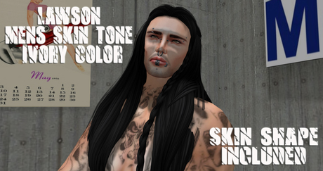 Second Life Marketplace - Lawson Ivory Skin and Male Shape