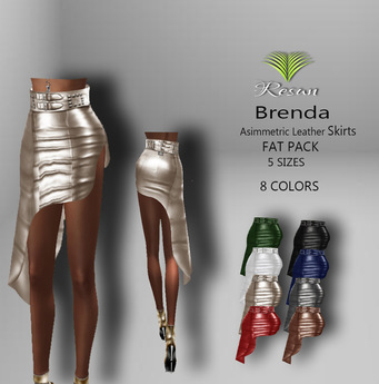 Second Life Marketplace - Res_Brenda Mesh spiked leather jackets Fat Pack