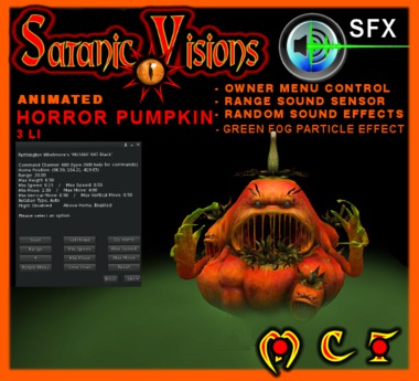 Second Life Marketplace - Animated Horror Pumpkin CV