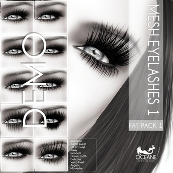 Second Life Marketplace - DEMO Oceane - Mesh Lashes Box 1 Pack 2