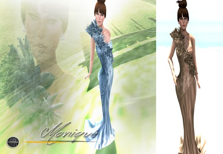 Second Life Marketplace - ::VD::Monique Gown Beige