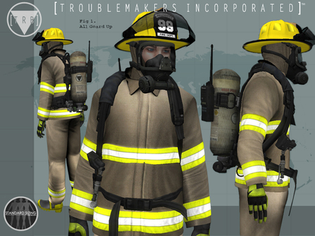 Second Life Marketplace - [TRB] Men's Bunker Gear v3: Tan
