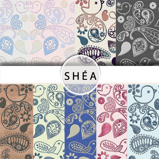 Second Life Marketplace - SHEA . Cute Paisley texture pack * Full Perm.