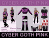 Second Life Marketplace - .: MB :. CYBER GOTH PINK [ Complete Outfit w ...