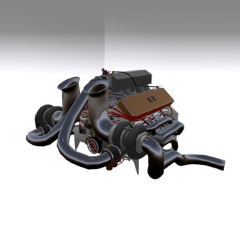 Second Life Marketplace - kk BB twin turbo pro mod motor mesh