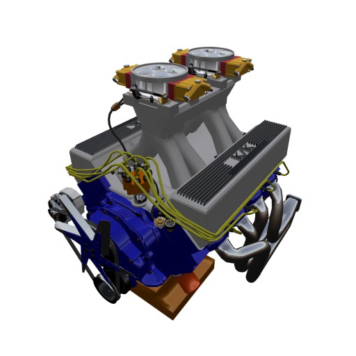 Second Life Marketplace - kk 429 old school pro stock motor mesh