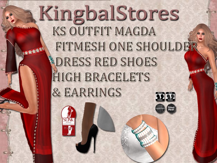 Second Life Marketplace Ks Outfit Magda Fitmesh