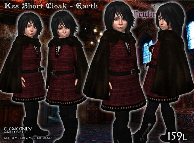 Second Life Marketplace - *FF* Kes Cloak Earth Short