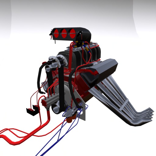 Second Life Marketplace - KK Funny car motor mesh