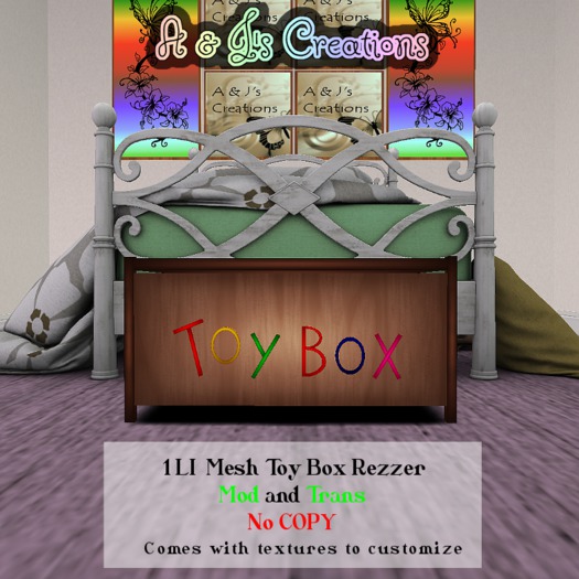 Second Life Marketplace - A & J's Creations Mesh Toy Box Rezzer - Trans