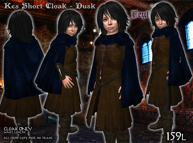 Second Life Marketplace - *FF* Kes Cloak Dusk Short