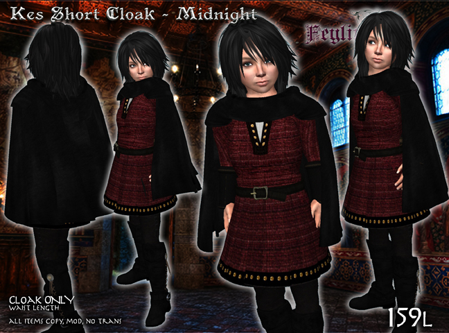 Second Life Marketplace - *FF* Kes Cloak Midnight Short