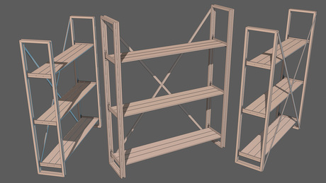 Second Life Marketplace - Rustic Shelves