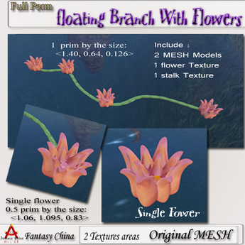 Second Life Marketplace - FC New 50% off Mesh floating Branch With ...