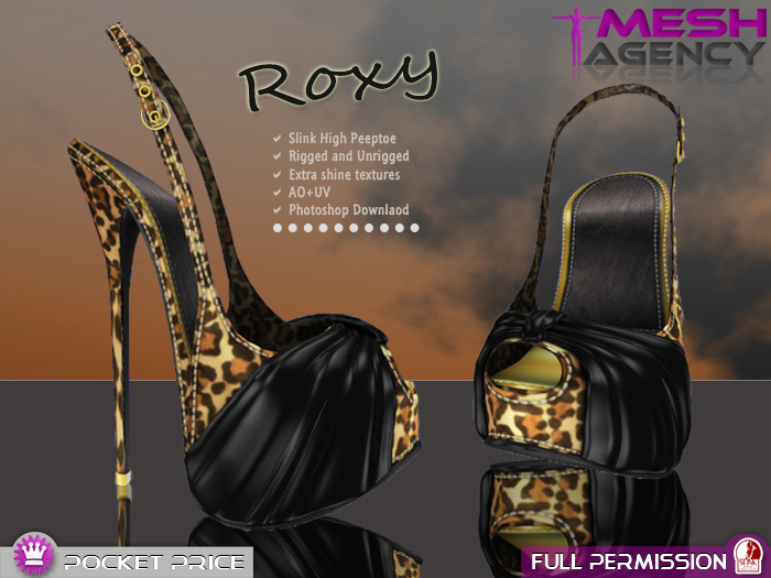 Second Life Marketplace - Slink High Peeptoe "Roxy" - FULL PERM