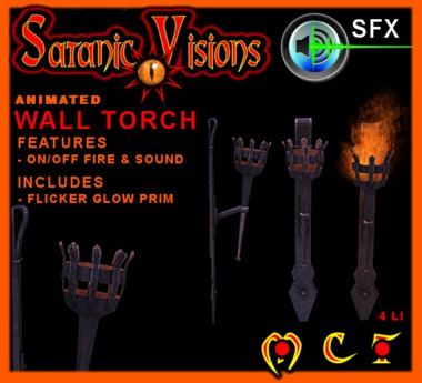 Second Life Marketplace - Wall Torch
