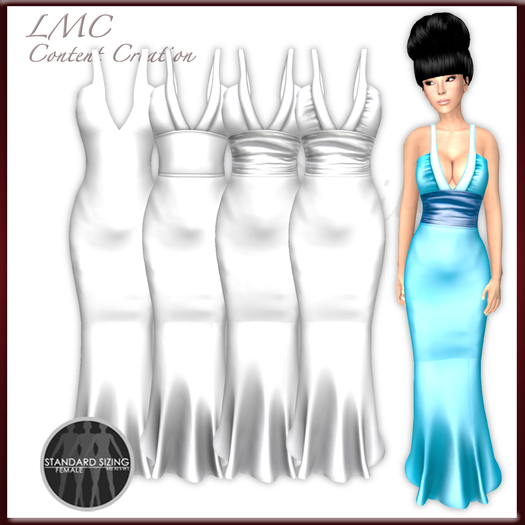 Second Life Marketplace - LMC Mesh Templates - V-Neck Formal - fully ...