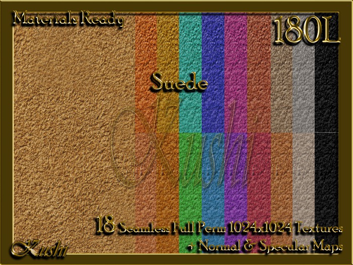 Second Life Marketplace - Suede Seamless Textures Materials Ready Full ...