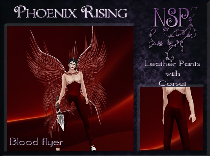 Second Life Marketplace - NSP Phoenix Rising Angelic Flyer (Wings) Boxed