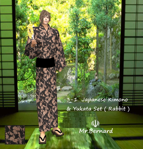 Second Life Marketplace - 3-15 Japanese Kimono & Yukata Set ( Rabbit ) Box