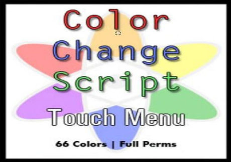 Second Life Marketplace - Color Change Script Full Perm