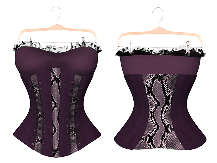 Second Life Marketplace - Belliz 3th corset purple Juin