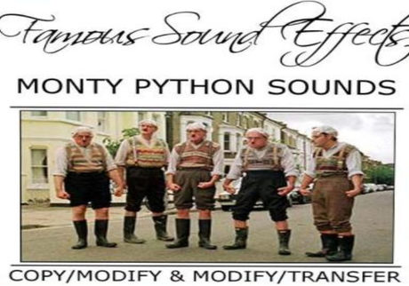 Second Life Marketplace - 9 Sounds Monty Python Full Perm