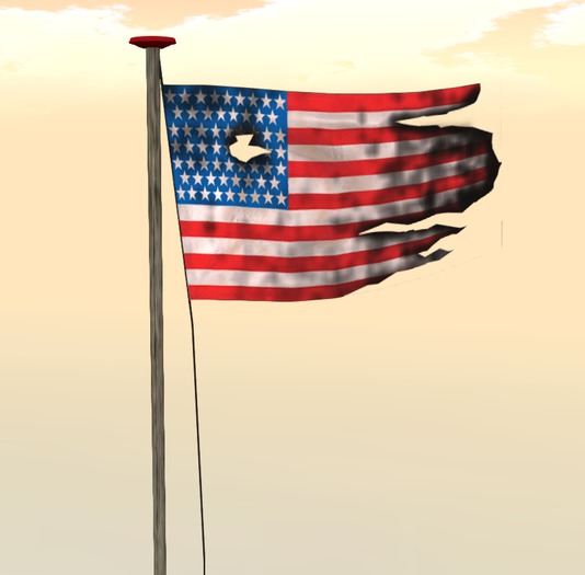 Second Life Marketplace - Kemono Island - Burnt US Flag