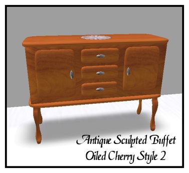 Second Life Marketplace - Antique Sculpted Buffet Table Style 2