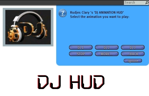 Second Life Marketplace - 3 DJ ANIMATIONS HUD - dj anim hud - dj hud ...