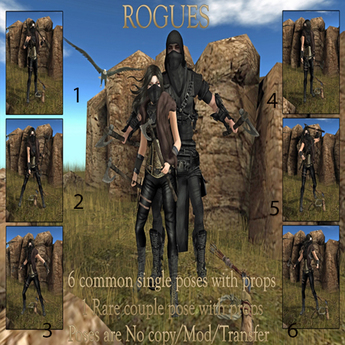 Second Life Marketplace - RACK Poses - Rogue Pose Set 5