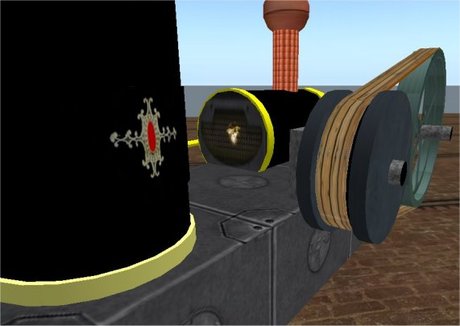 Second Life Marketplace - ornate steam engine moving parts sound smoke ...