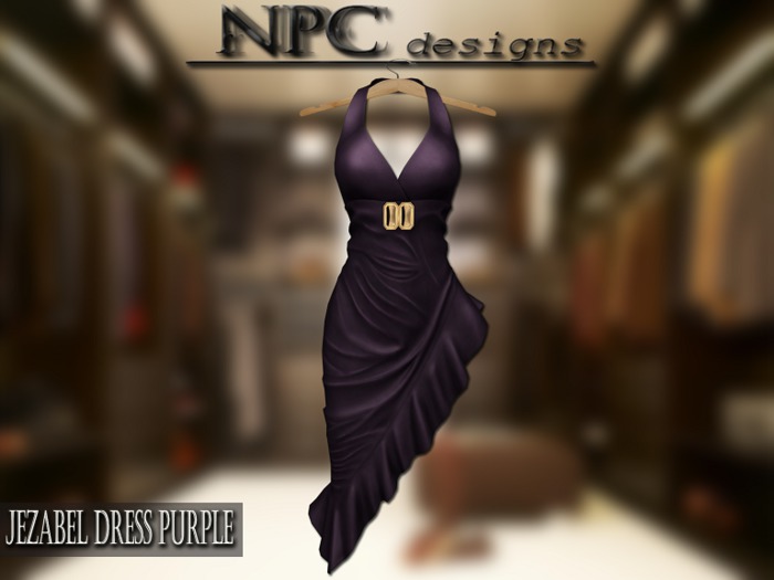 Second Life Marketplace - NPC Mesh Jezabel Dress Purple